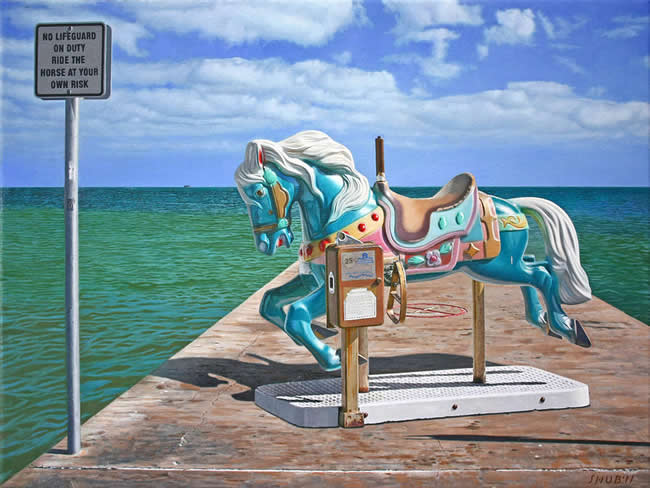 Paintings by Stephen Shub, hyperrealists paintings